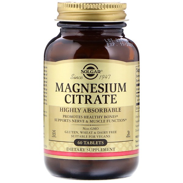 Solgar Magnesium Citrate Highly Absorbable - Цитрат Магния Высокой ...